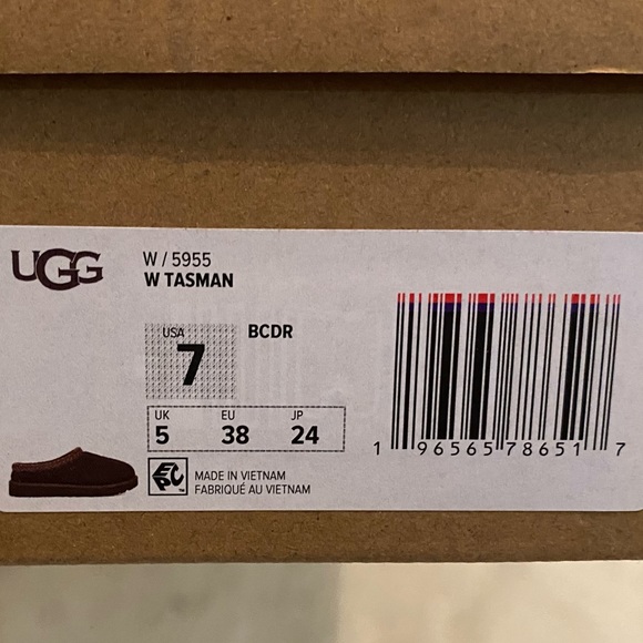 UGG | Shoes | Ugg Tasman Slippers Burnt Cedar Chocolate Brown New In ...